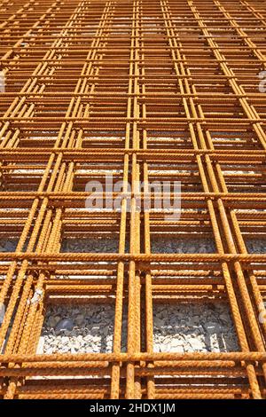 rebar, steel grid, rebars, grid, steel grids Stock Photo - Alamy