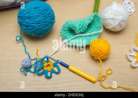 handcraft, crochet, handcrafts, needlework, needleworks, crochets Stock Photo - Alamy