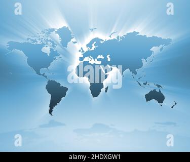 global, world map, globals, world maps Stock Photo - Alamy
