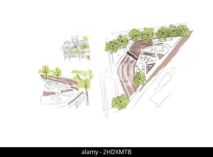 architecture, draft, urban planning, architectures, drafts Stock Photo ...