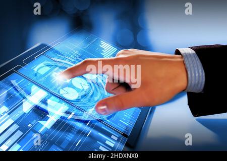 touchscreen, enabling, touchscreens, activate, activating Stock Photo ...
