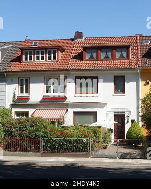 Modern row houses, Bremen, Germany Stock Photo - Alamy