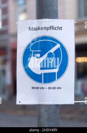 pictogram, mandatory face masks, pictograms Stock Photo - Alamy