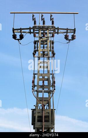 electrical tower, hv, mast, electrical towers, masts Stock Photo - Alamy