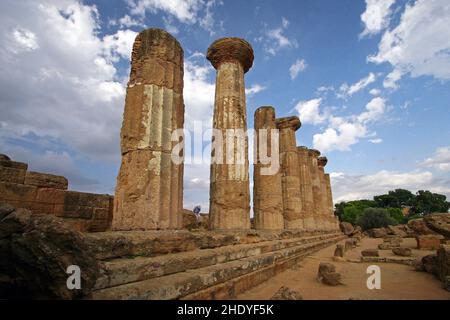 archaeology, columns, valley of the temples, archaeologies, cleft ...