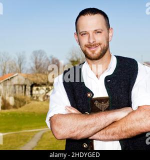 man, folk, bavarian, costumes, guy, men, folks, bavarians, costume ...