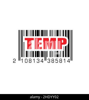 barcode bar code fake stand in temporary placeholder vector isolated on ...