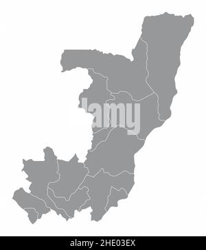 Congo outline map isolated on white background Stock Vector Image & Art ...