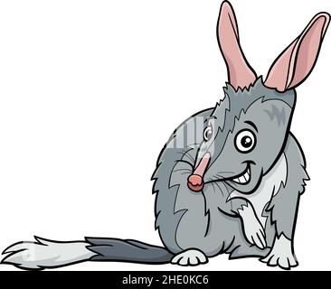 Cute bilby. Australian animal is wild mammal. Vector illustration in ...