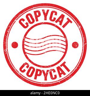COPYCAT text written word on orange round stamp sign Stock Photo - Alamy