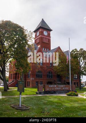 Ludington, Michigan, USA - October 22, 2021: The Mason County ...