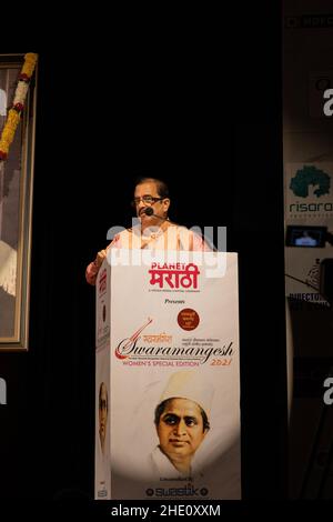Multi faceted personality, Dr. Sanjay Upadhye speaking at Swaramangesh ...