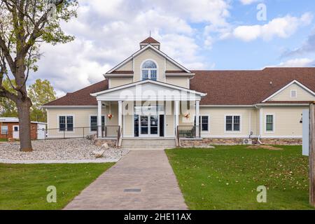 Mio, Michigan, USA - October 23, 2021: The Oscoda County Government ...
