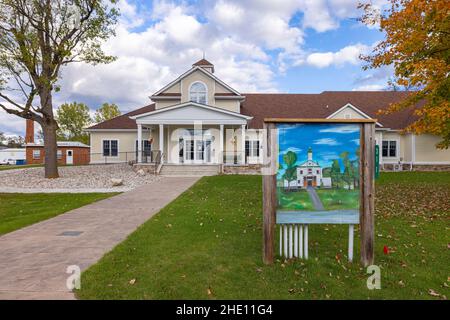Mio, Michigan, USA - October 23, 2021: The Oscoda County Government ...