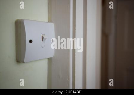 Old style light switch Stock Photo - Alamy