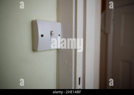 Old style light switch Stock Photo - Alamy