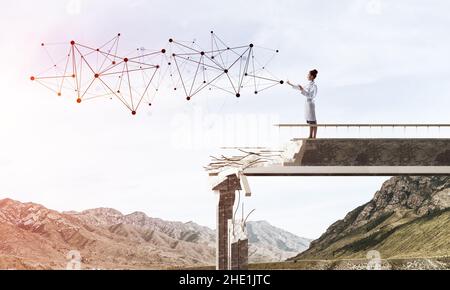 Solving medical problems by means of modern technologies Stock Photo ...