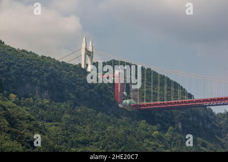 Aizhai suspension bridge in Hunan province, China Stock Photo - Alamy