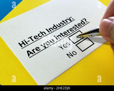 One person is answering question about industry. He thinks the outlook ...