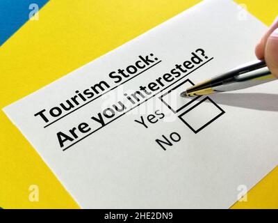 One person is answering question about tourism. He knows about ...