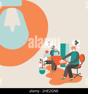 Partners Sharing New Wonderful Ideas For Skill Improvement Discussing ...