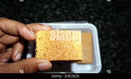 "Mysore Pak" is a delicious sweet of Karnataka in South India with ...