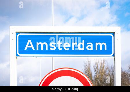 Place name sign: Amsterdam Stock Photo - Alamy