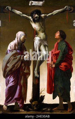 Crucifixion, The Virgin Mary and St. John under the cross Stock Photo - Alamy