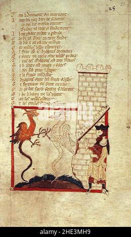 The Roman de Brut Vortigern Tower is a part of medieval literature ...