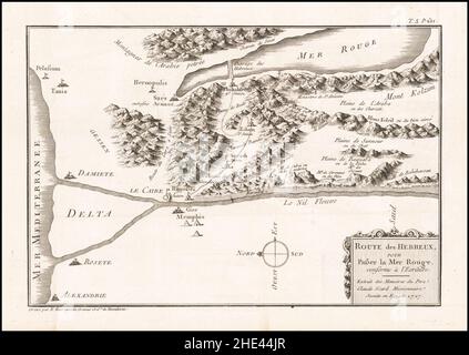 Claude Sicard, Route des Hebreux, pour Passer la Mer Rouge conforme a l ...
