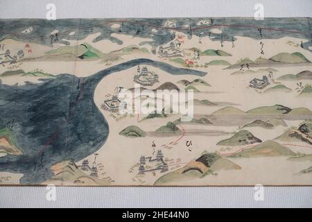Route map of Edo from Goto, 4 of 6 Stock Photo - Alamy