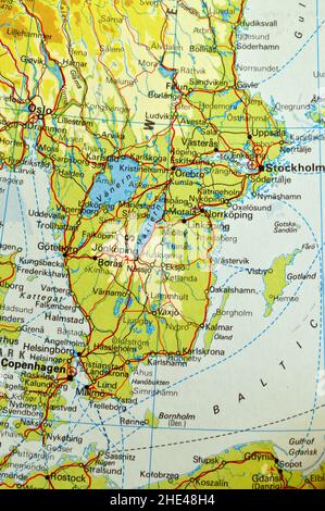 map of örebro Stock Photo - Alamy