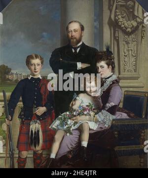 Albert Edward, Prince of Wales, later King Edward VII pictured on his ...