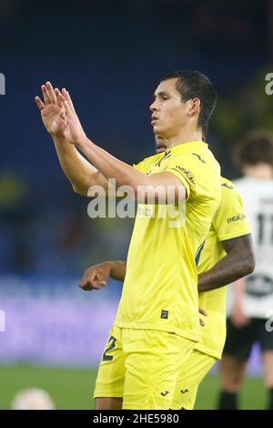 Aissa Mandi of Villarreal during the UEFA Super Cup Final match between ...