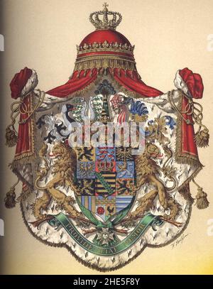 Sachsen koenig coat of arms Stock Photo - Alamy