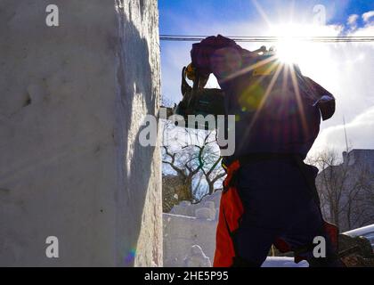 Sailors participate in 67th Annual Snow Festival 160131 Stock Photo - Alamy