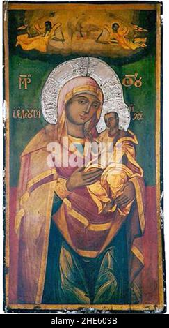 Saint Mary Icon in Saint Athanasius Church in Bogomila, 17th Century ...