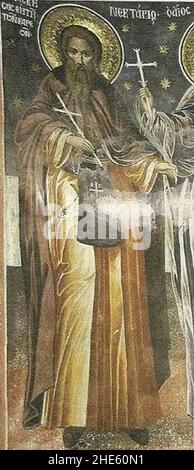Saint Nectarius from Bitola Icon 1820 Stock Photo - Alamy