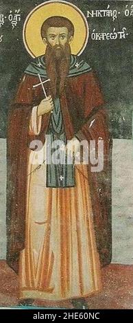 Saint Nectarius from Bitola Icon 1804 Stock Photo - Alamy