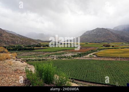 The Hex river valley near De Doorns in the Western Cape Province of ...