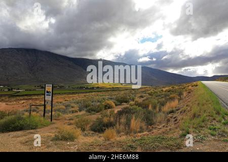 The Hex river valley near De Doorns in the Western Cape Province of ...