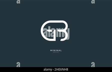 Alphabet letter icon logo GB or BG Stock Vector Image & Art - Alamy
