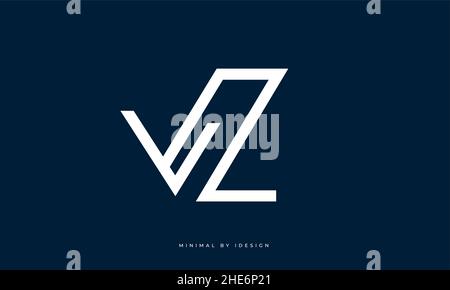 Alphabet letter icon logo ZV Stock Vector Image & Art - Alamy