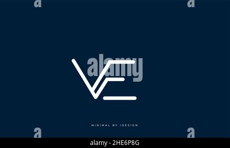 Alphabet letter icon logo VE Stock Vector Image & Art - Alamy