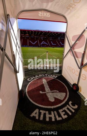 Emirates FA Cup branding inside Pride Park, home to Derby County before ...