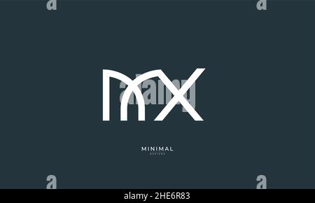 Alphabet letter icon logo MX Stock Vector Image & Art - Alamy