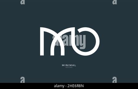 Alphabet letter icon logo MO Stock Vector Image & Art - Alamy