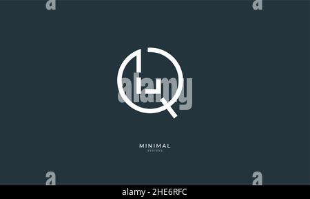 lq l q alphabet letter logo icon combination design with rainbow color ...