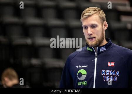 Hillerod, Denmark. 08th Jan, 2022. Kent Robin Tonnesen of Norway seen ...