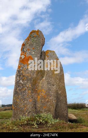 Menhir of Toeno - megalithic monument - lonely menhir on the coast at ...